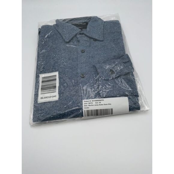 Bonobos | Shirts | Bonobos Mens Marled Jersey Buttondown Blue Xs | Poshmark